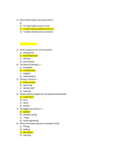 Information Security Mcqs Pdf Cryptography Encryption