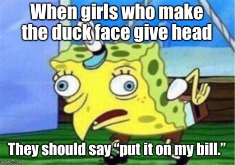 Spongebob Duck Lips Meme