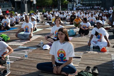 Indian Embassy Celebrates International Yoga Day In Washington
