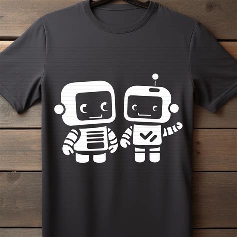 Cute Robots SVG PNG Etsy