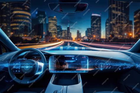 Modern Smart Car Technology Intelligent System Using Heads Up Display Hud Autonomous Self