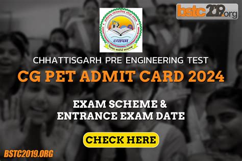 CG PET 2024 Exam Dates Admit Card And Other Details
