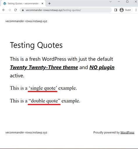 Left Quotation Marks In Editor Do Not Work