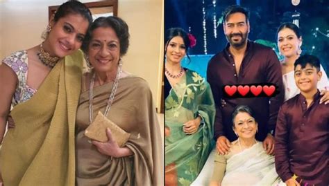 Kajol Showers Birthday Love On Tanuja Ajay Devgn Wishes Mom In Law