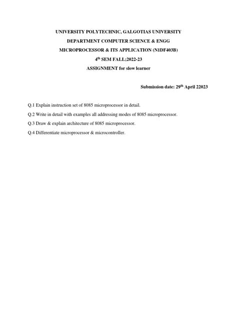 Assignment For Slow Learners Pdf