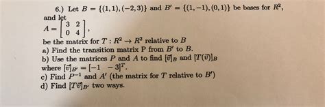 solved 6 let b { 1 1 2 3 } and b { 1 1 0 1 }
