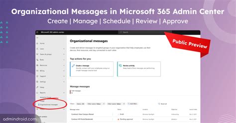 Organizational Messages In Microsoft 365 Admin Center Admindroid Blog