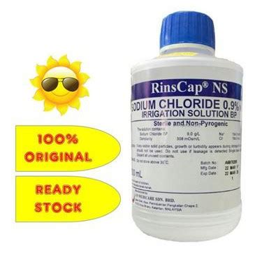 Rinscap NS Normal Saline Sodium Chloride Irrigation Solution Ml Ml Shopee Malaysia