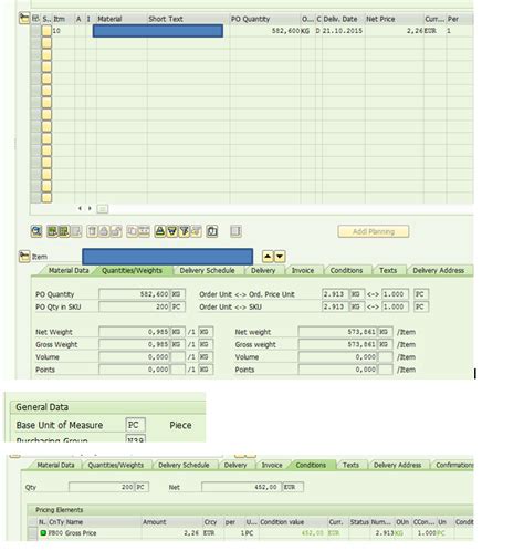 Solved Calculation Of Net Price When Uom Has A Conversion Sap Community