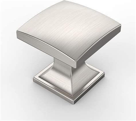 Amerdeco Pack Inch Brushed Satin Nickel Cabinet Knobs Single Hole Cabinet Pulls Dresser