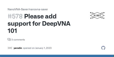 Please Add Support For Deepvna 101 · Issue 578 · Nanovna Savernanovna