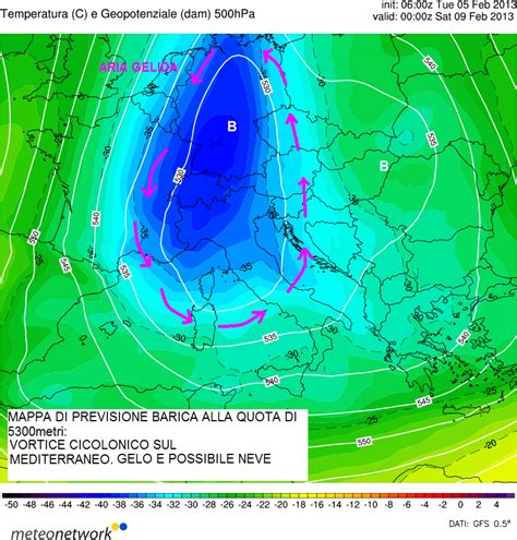 Il Vortice Ciclonico Sul Mediterraneo Porta Gelo E Neve Frosinone Web