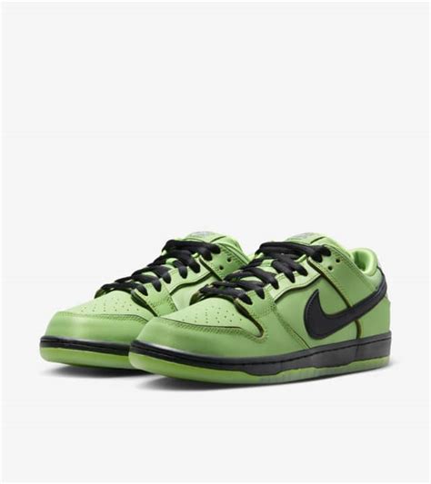 Nike Sb Dunk Low Pro X Powerpuff Girls Buttercup Fz8319 300 Release Date Nike Snkrs Id