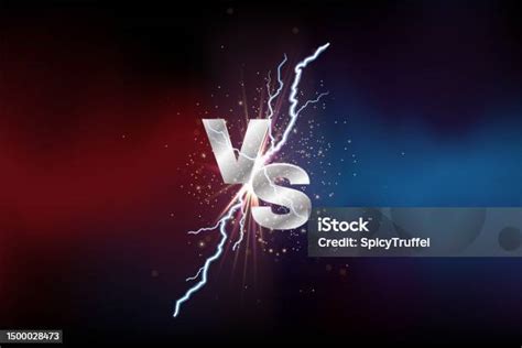 대 번개 대 결투 포스터 슈퍼 히어로 권투 경기 Dj 네온 불빛 로고 싸움 또는 전투 대회 챌린지 요소 벡터 배너 템플릿