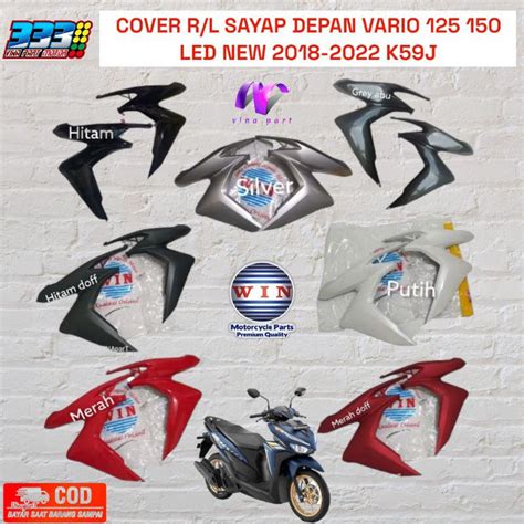Jual Sayap Tebeng Body Depan Samping Kanan Kiri Cover R L Vario Led New K J Hitam