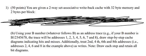 Solved 1 50 Points You Are Given A 2 Way Set Associative