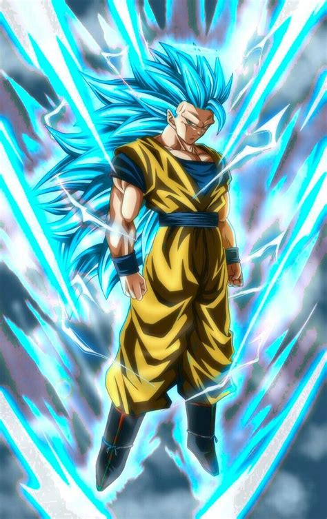 The Dragon Ball Super Saishi Is Flying Through The Air With His Blue