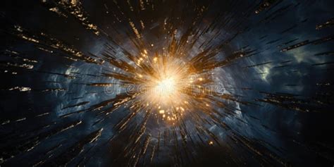 Big Bang In Deep Space Birth Of The Universe Stock Illustration