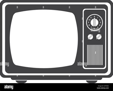 Retro Classic Tv Icon Stock Vector Image And Art Alamy