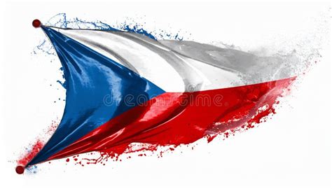 Waving Czechia Flag Stock Illustration Illustration Of Background 299880487