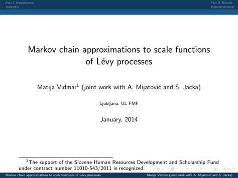 Markov Chain Approximations To Scale Functions Of L´ Evy Processes