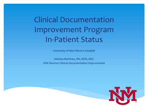 Ppt Clinical Documentation Improvement Program In Patient Status