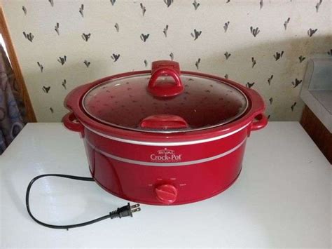 Rival Crock Pot Stoneware Slow Cooker W Lid Isabell Auction