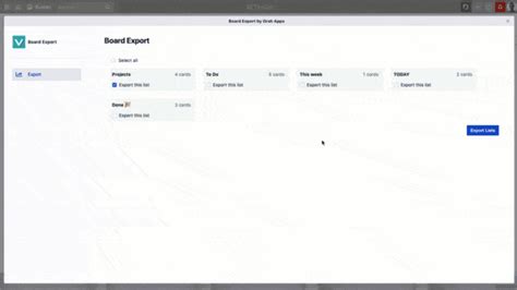 Board Export For Trello