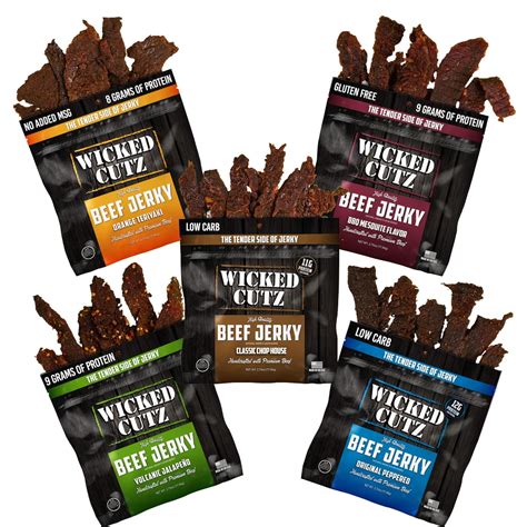 Beef Jerky Variety Pack And Jerky T Basket For Men Tender Flavorful