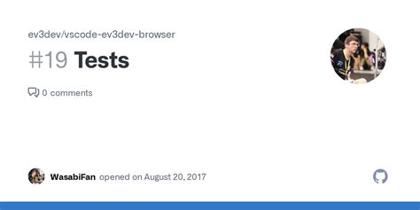 Tests · Issue 19 · Ev3devvscode Ev3dev Browser · Github