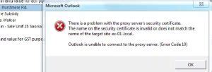 How To Fix Outlook Certificate Error In Office 365