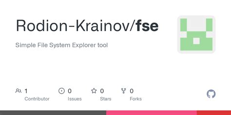 GitHub Rodion Krainov Fse Simple File System Explorer Tool