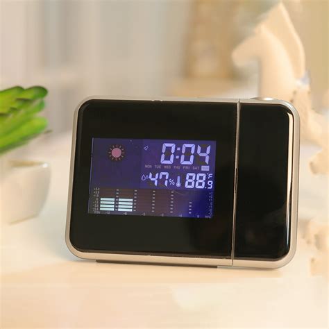 2 Color Led Digital Alarm Clock Radio Projection W Grandado