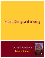 Optimizing Spatial Storage Indexing Techniques Explained Course Hero