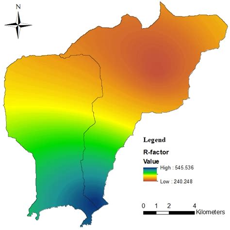 R Factor Map Derived From Rain Gauge Data Download Scientific Diagram