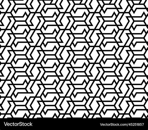 Seamless Background Of Black Polygonal Pattern Vector Image