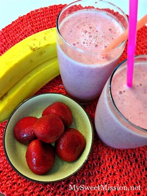 Delicious And Healthy Strawberry Banana Smoothie