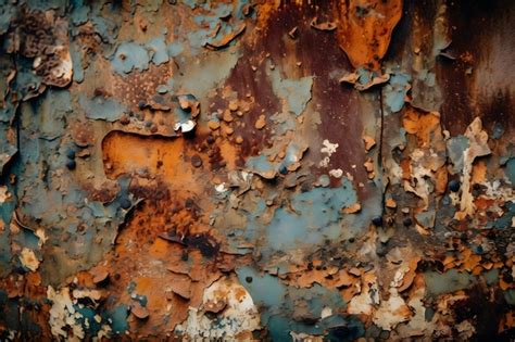 Premium Photo A Rusted Wall With A Hole In It That Saysrust