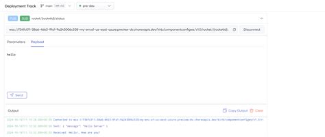 Test Websocket Endpoints Via The Websocket Console Choreo Documentation Ai Native Internal