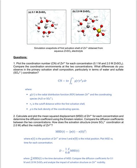 Solved By An Expert Calculate And Plot The Mean Squared Displacement