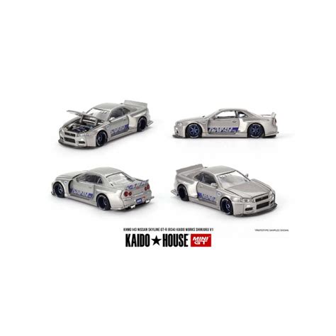 Mini Gt 164 Kaidohouse Nissan Skyline Gt R R34 Kaido Works Shinjuku