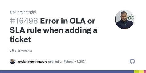 Error In Ola Or Sla Rule When Adding A Ticket · Issue 16498 · Glpi