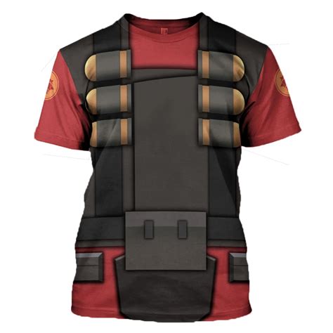 Team Fortress 2 Demoman Red Team Tf2 Cosplay Costume Apparel Outfits