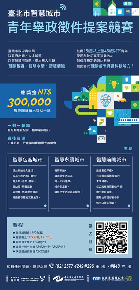 113年臺北市智慧城市青年舉政徵件提案競賽 第 2 頁，總計 2 頁 點子秀