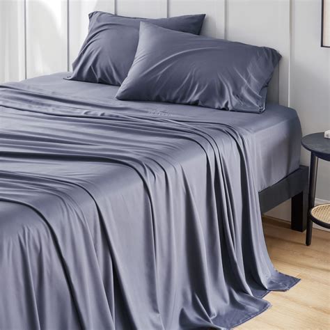 Bedsure Cooling Sheets Set King 100 Viscose From Bamboo Sheet 4 Pcs