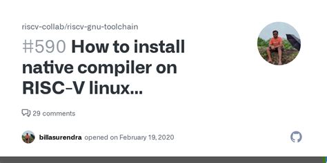 How To Install Native Compiler On Risc V Linux Distribution Which Is