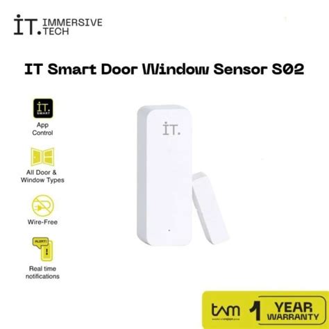 Jual It Sensor Jendela Pintu S02 Wireless Smart Door Window Sensor Di