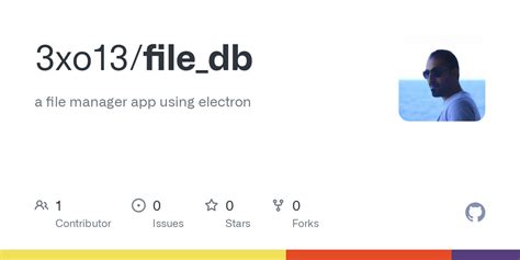 GitHub Xo File Db A File Manager App Using Electron