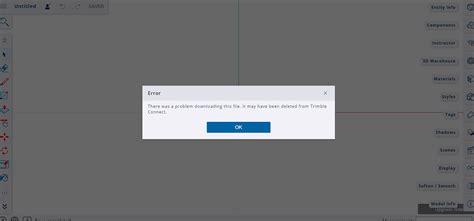 Lost Models In Sketch Up Free Error Message Says May Have Been