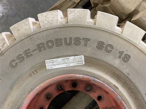 Used Sold Continental CSE Robust SC18 Forklift Tires At Steep Hill